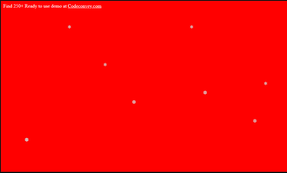 15+ CSS Snow Effect Animations (Free Demo + Code)
