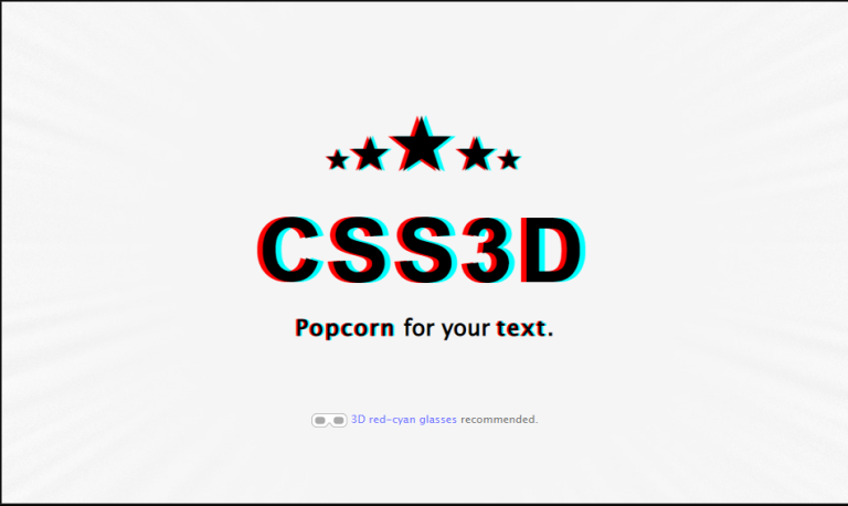 21 CSS 3D Text Effects