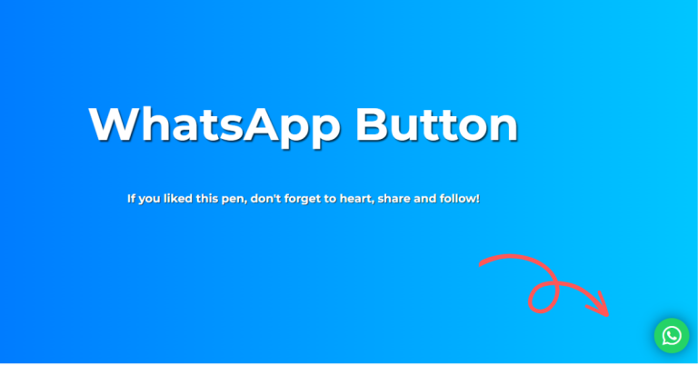How To Add Whatsapp Share Button Using HTML CSS Code 