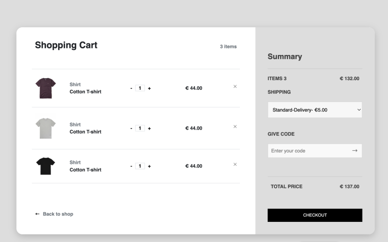 15+ Shopping Cart Template HTML and CSS(Free Code + Demo)