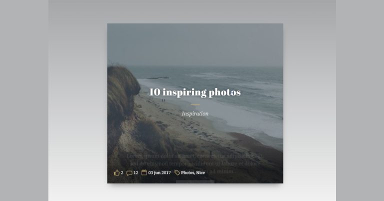 Top 15 CSS Blog Card Design Templates