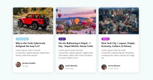 Top 15 CSS Blog Card Design Templates