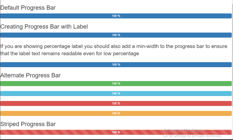 15+ Bootstrap Progress Bars (Demo + Code)