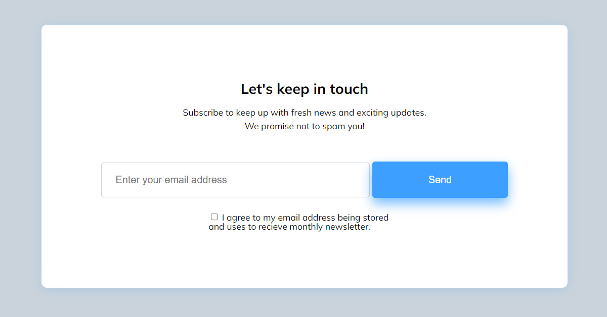 Best 15 CSS Subscribe Form Designs