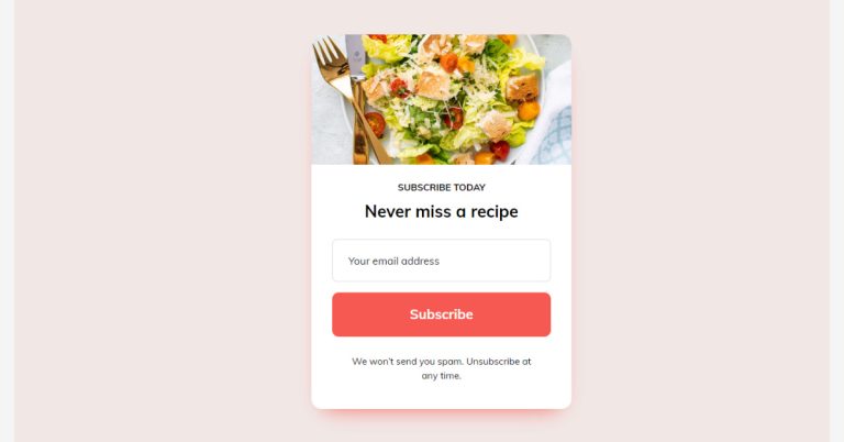 Best 15 CSS Subscribe Form Designs