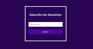 Best 15 CSS Subscribe Form Designs