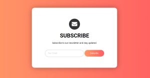 Best 15 CSS Subscribe Form Designs