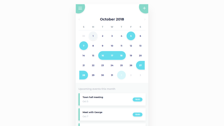 23+ Best CSS Calendar (Demo + Code)