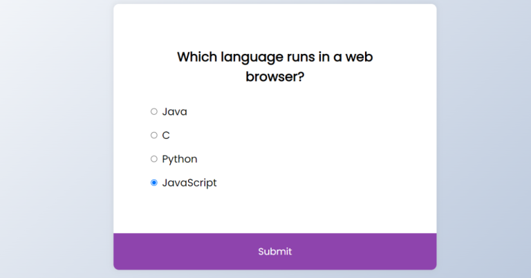15+ Quiz Apps Using Javascript
