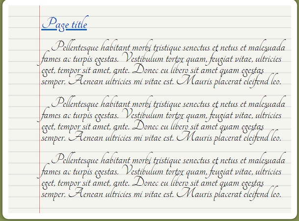 20 Css Paper Effect Code Demo