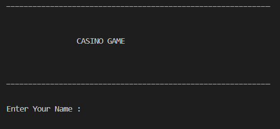 How to create a Casino Game in c++