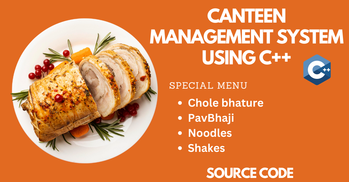 Canteen Management System Free Source Code