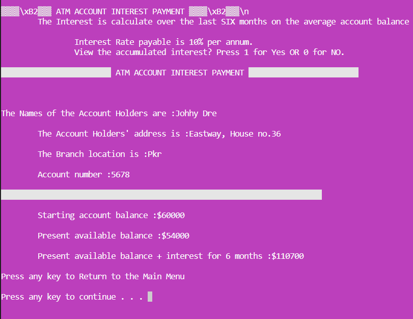 Advanced Atm Management System Using C Source Code