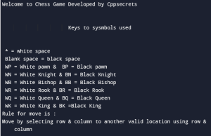 Chess Game Using C++ (With Source Code)