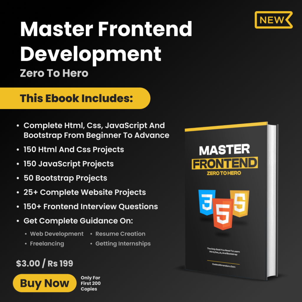 Learn Web Development Codewithrandom