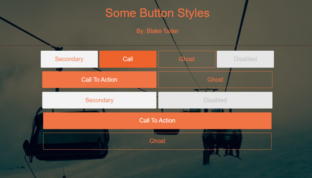 30 ghost buttons in HTML, CSS