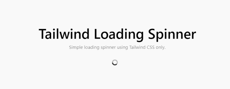 10 Tailwind Css Loading Spinner
