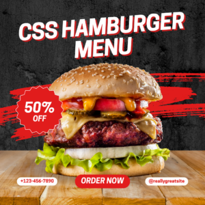 15+ CSS Hamburger Menu - CodeWithRandom