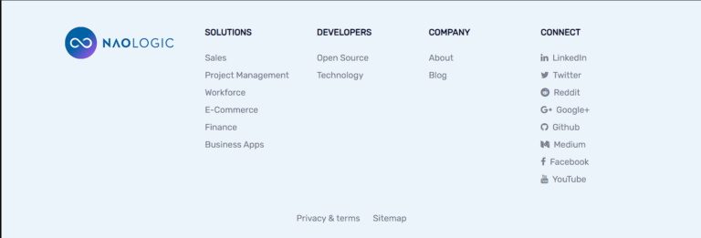 20 Css Footer Designs Codewithrandom