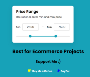 20+ Price Range Sliders - CodeWithRandom