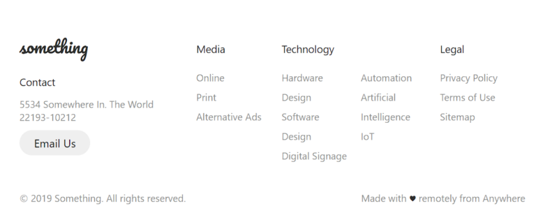 20+ CSS Footer Designs - CodeWithRandom