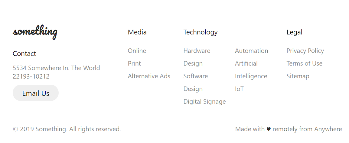 20 Css Footer Designs Codewithrandom