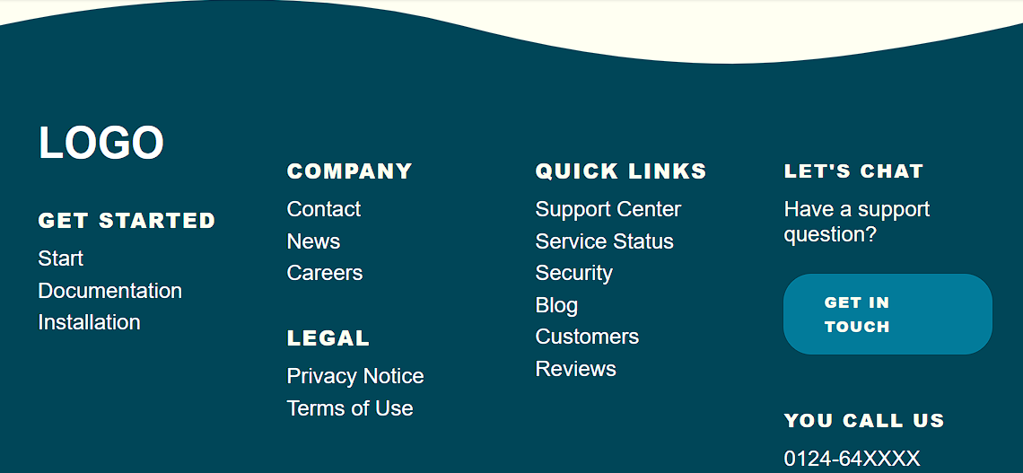 20+ CSS Footer Designs - CodeWithRandom