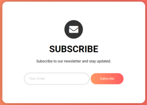 15+ CSS Subscribe Forms - CodeWithRandom