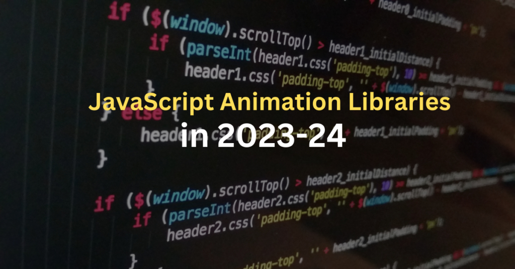 Best Javascript Animation Libraries For 2023 Codewithrandom