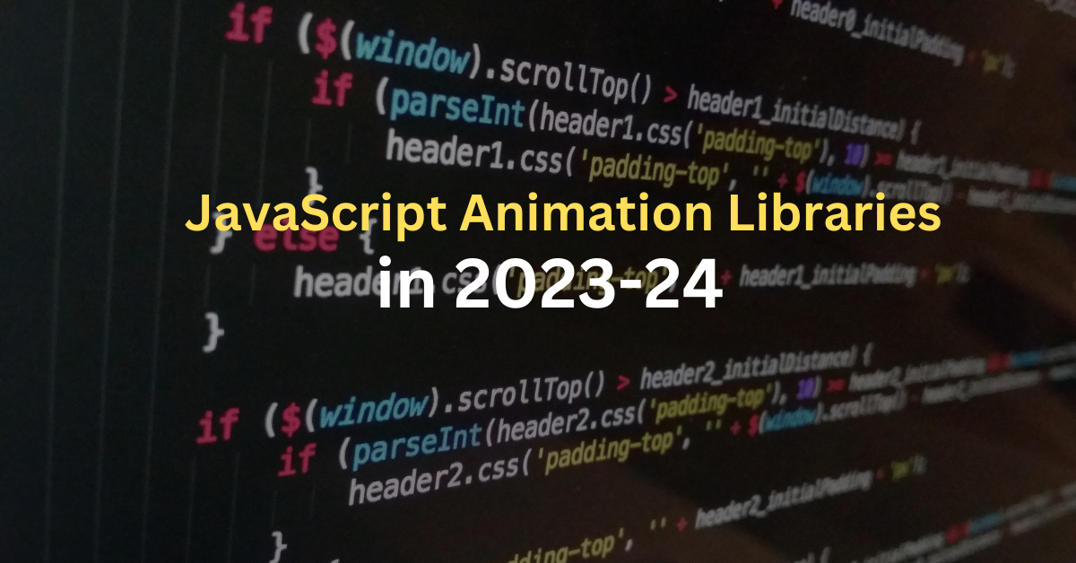 Best Javascript Animation Libraries For 2023 Codewithrandom