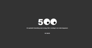 500 Error Page HTML CSS Templates - CodeWithRandom