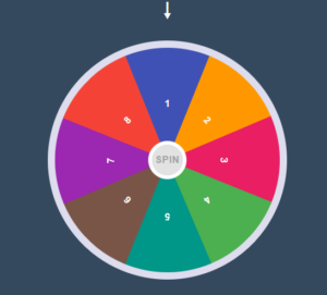 Spin Wheel Using HTML and JavaScript Code