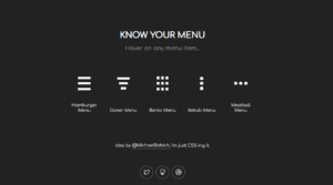 100+ Hamburger Menu ( HTML,CSS and JS) - CodeWithRandom
