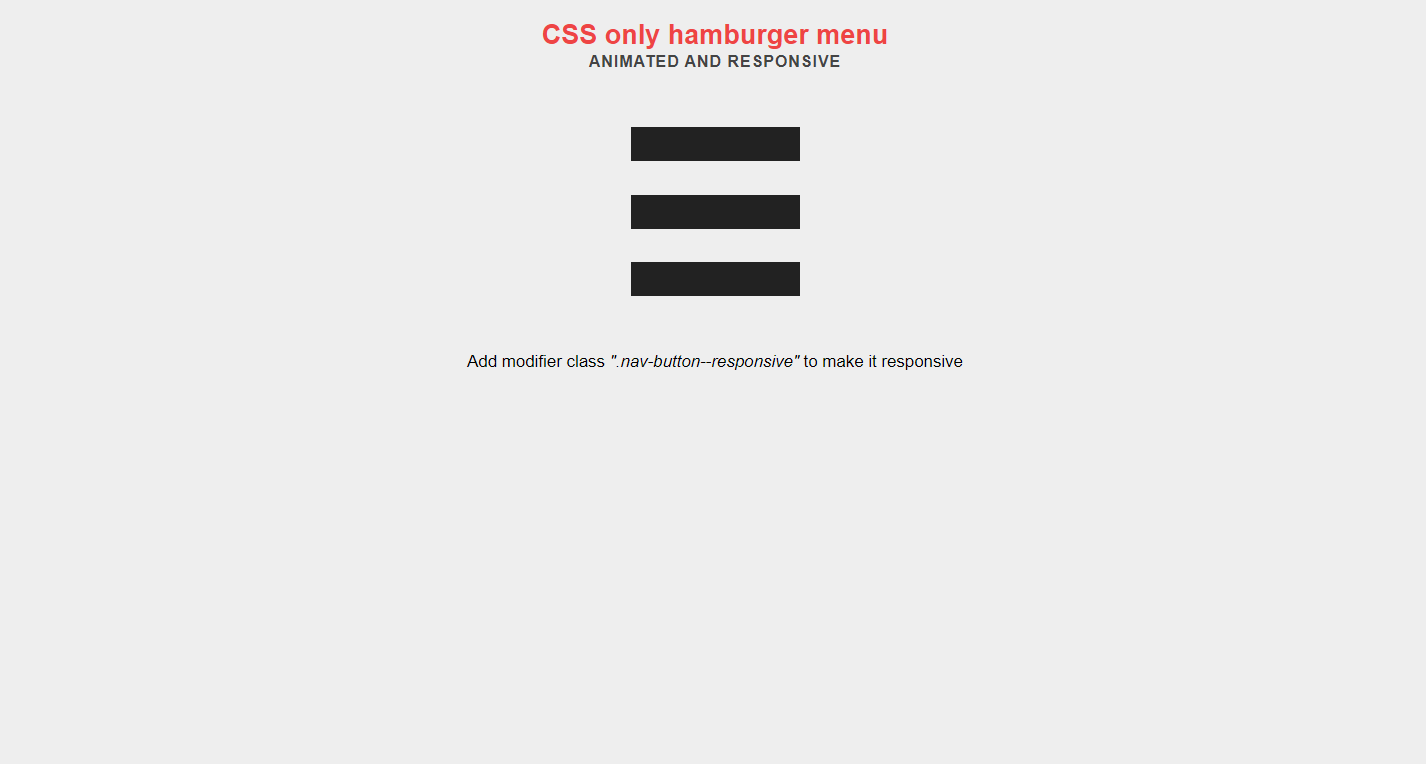 100+ Hamburger Menu ( HTML,CSS and JS) - CodeWithRandom