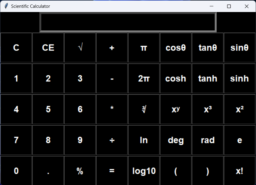 Scientific Calculator in Python - CodeWithRandom