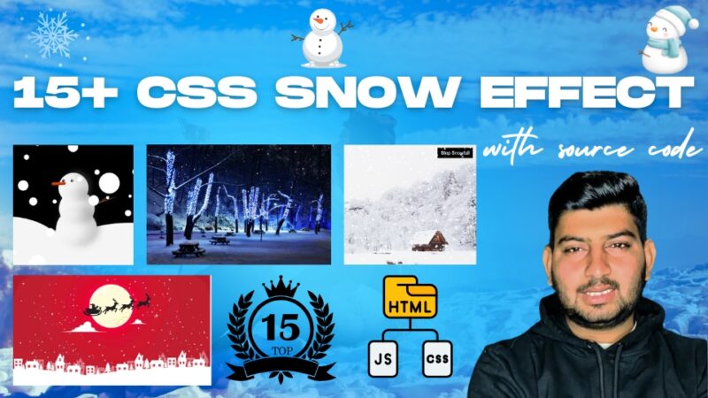 15 Css Snow Effect Animations Free Demo Code