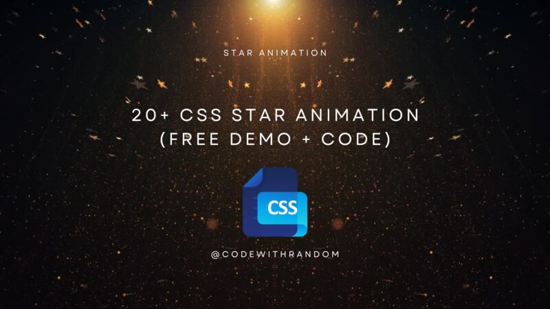 20+ CSS Star Animation (Demo + Free Code)