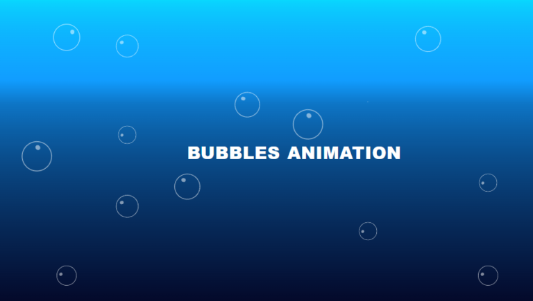 40+ Bubble Animation Effects (Free Code)