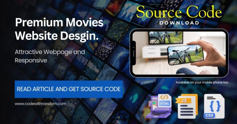 Movie Website using HTML, CSS, and JavaScript