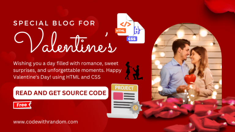 Love Proposal Projects Using HTML CSS Valentine Special October 13, 2025