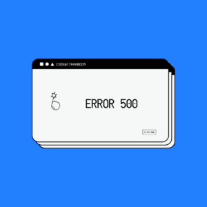 500 Error Page HTML CSS Templates - CodeWithRandom