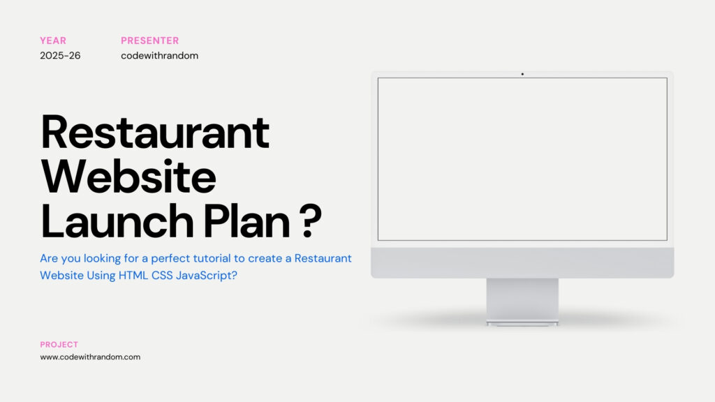 Restaurant Website Using HTML And CSS (Free Code)
