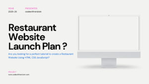 Restaurant Website Using HTML And CSS (Free Code)