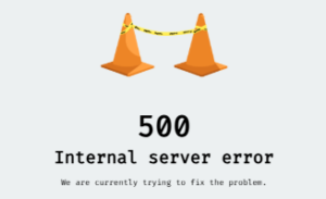 500 Error Page HTML CSS Templates - CodeWithRandom