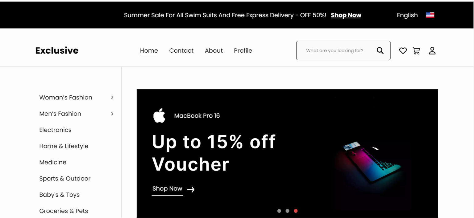 Create E-Commerce Website Using React