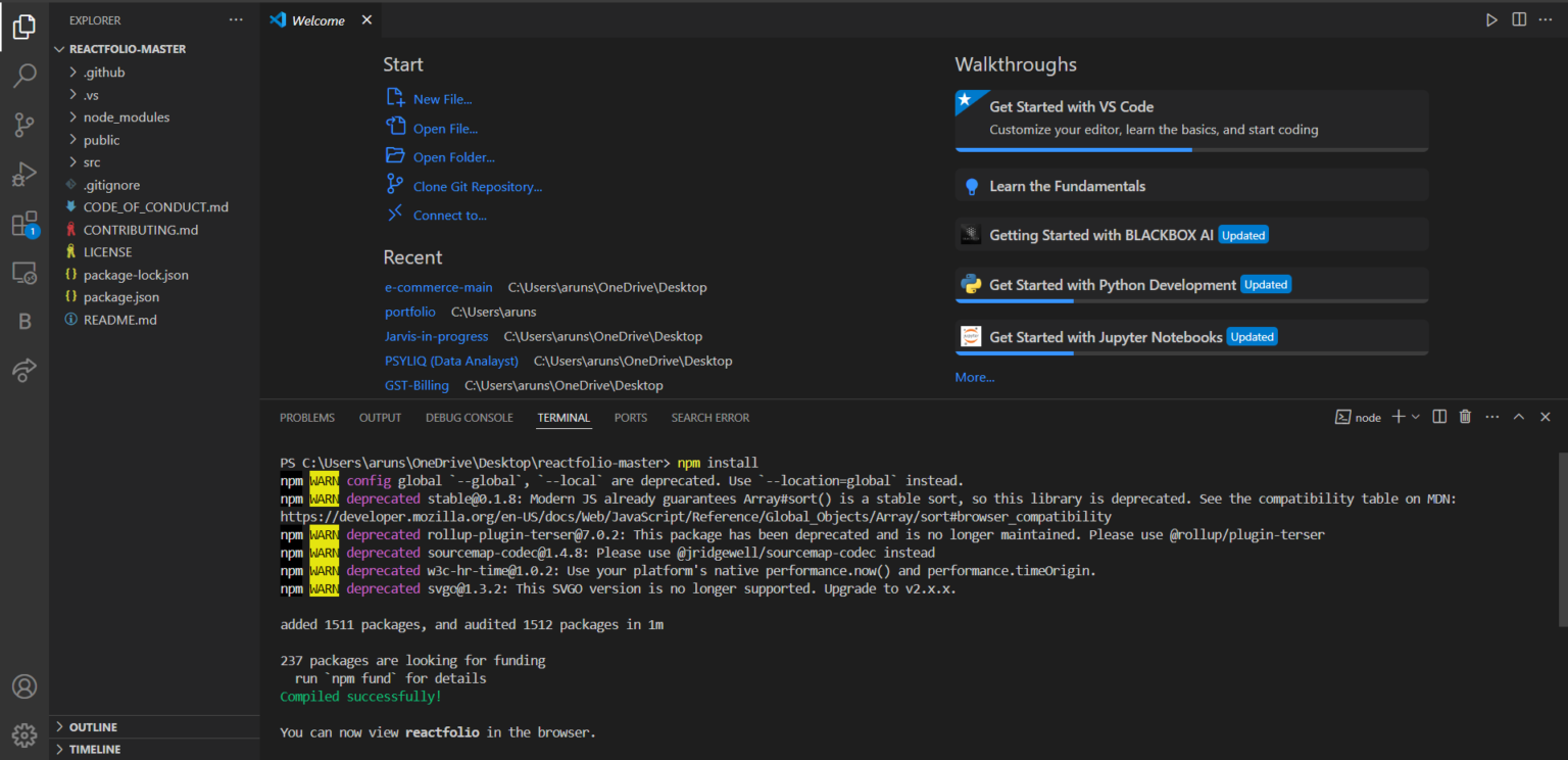 How to Build a Portfolio Website with React ( Source Code )