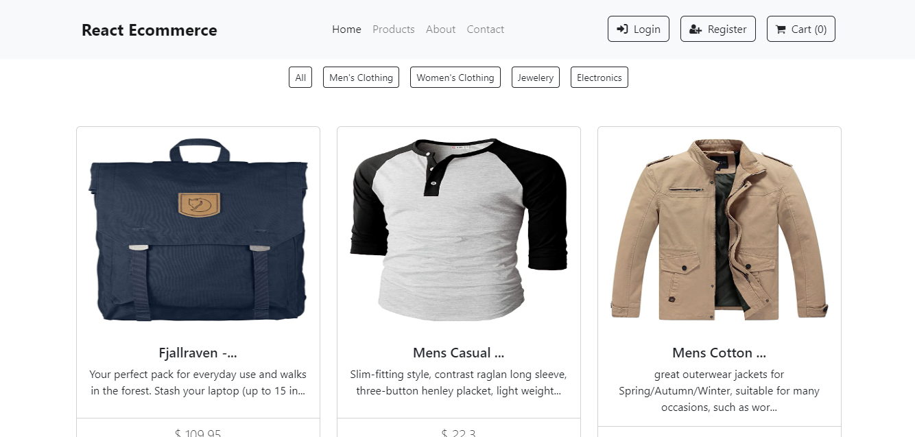 Building An Ecommerce Website In Reactjs Free Source Code